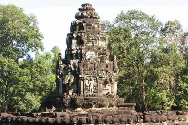 Neak Pean - A Small Island Temple Located In The Middle Of A Reservoir ...